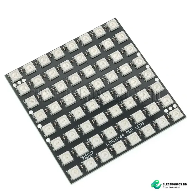 WS2812 5050 RGB LED Lamp Panel Module 5V 64Bit Rainbow - Latest price ...