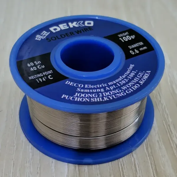 DEKKO 100g Soldering Lead Wire 60/40 0.6mm in Bangladesh BD