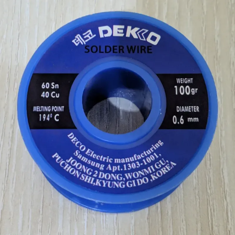 DEKKO 100g Soldering Lead Wire 60/40 0.6mm in Bangladesh BD