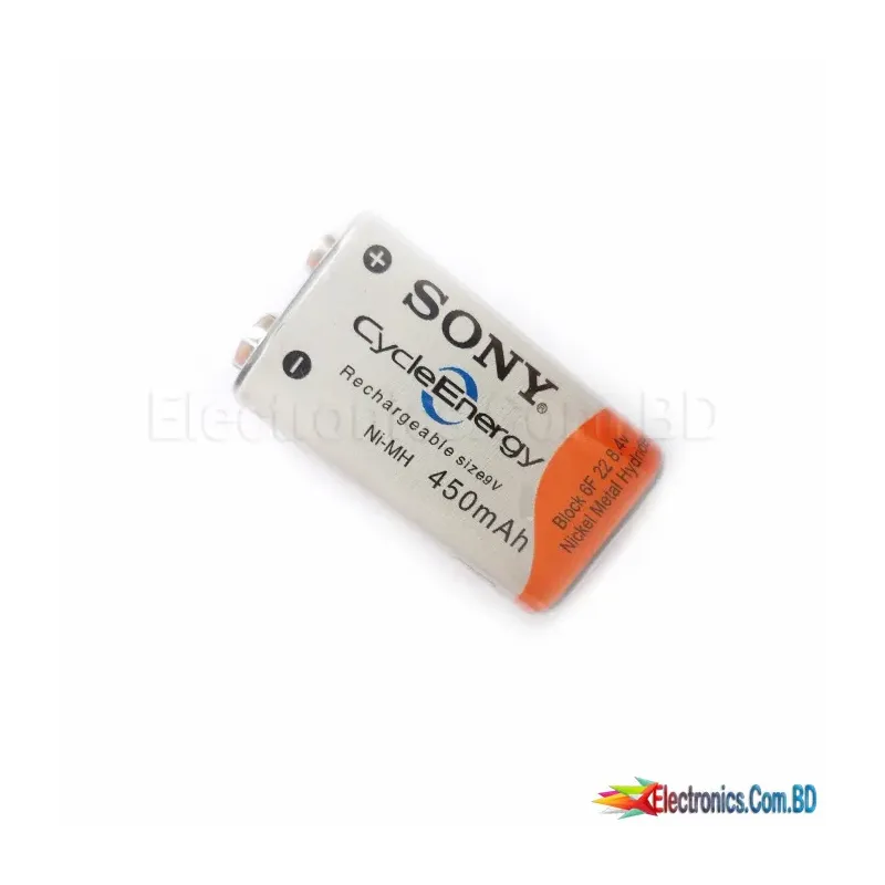 Sony 9V Rechargeable Battery 450mAh - Latest price in Bangladesh BD