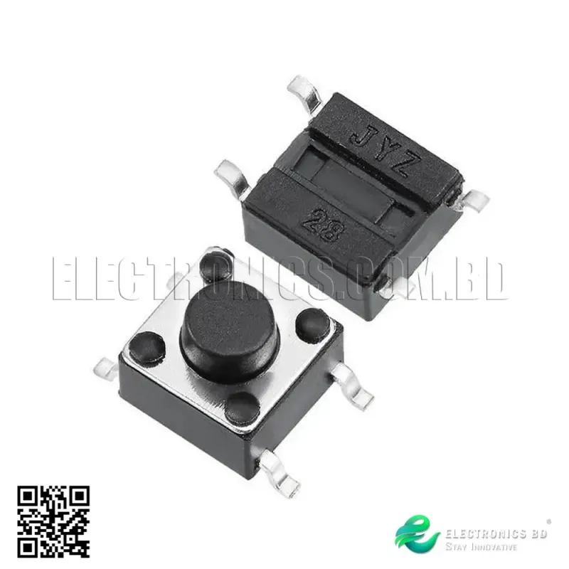 4 Pin Push Button Switch Small SMD 6x6mm | Latest price in Bangladesh BD