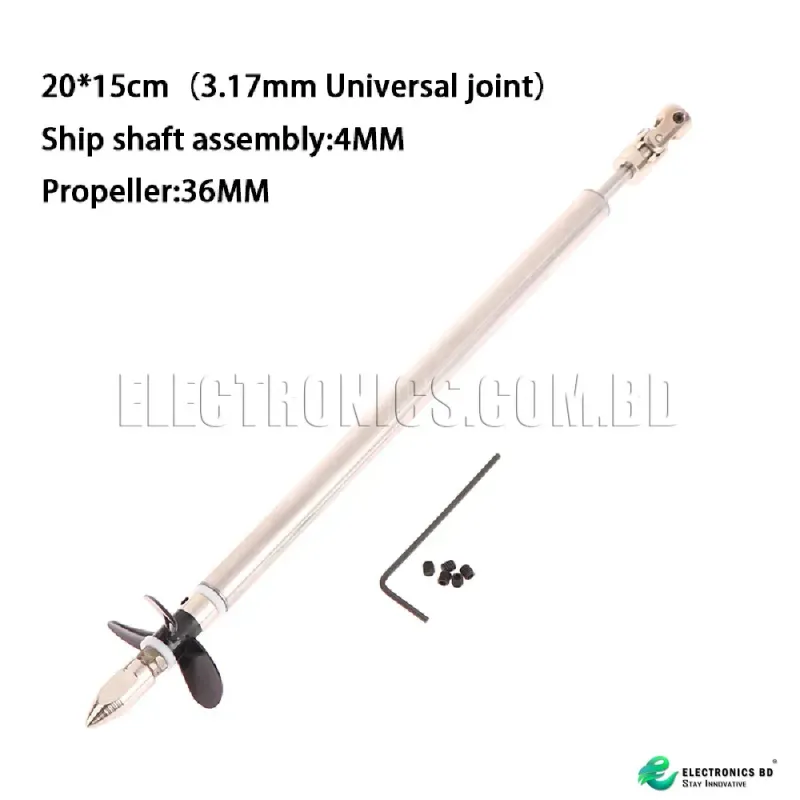 Buy 4mm 25CM RC Model Boat Ship Shaft Drive Blades Propeller - Latest ...