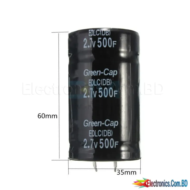 Super Capacitor 2.7V 500F 35 * 60mm Ultra Capacitors - Latest Price in ...