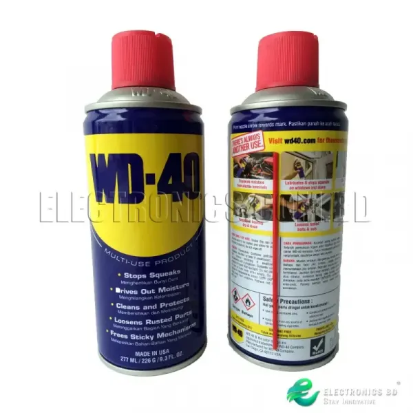 Pidilite WD-40 Multipurpose Spray 277ml Rust Remover, Lubricant ...