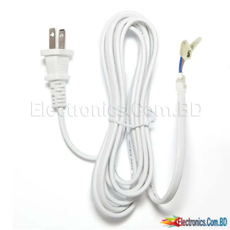 AC Power Supply Cord Plug Cable 2-Pin Latest Price in Bangladesh BD