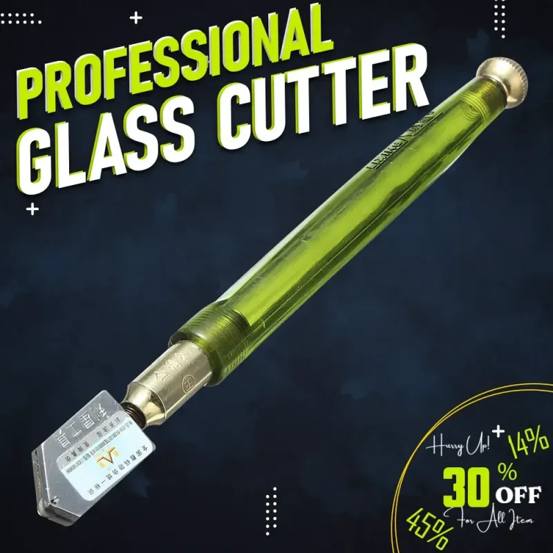 Professional Glass Cutter with Lubricated Oil Feed & Craft Glazing ...