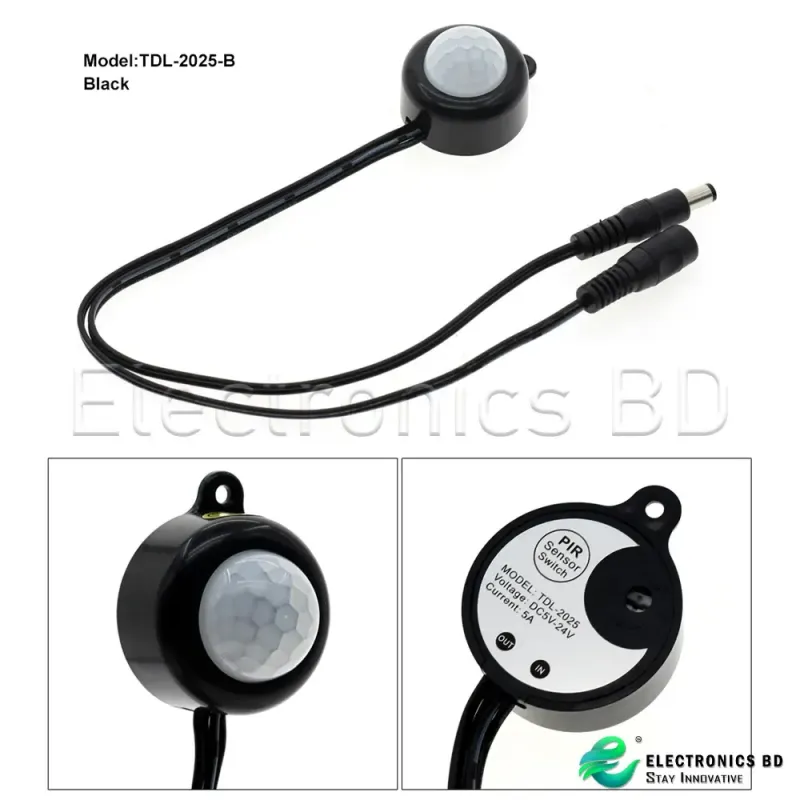 Human Body Infrared PIR Motion Sensor Switch DC12-24V 5A /6A With DC ...