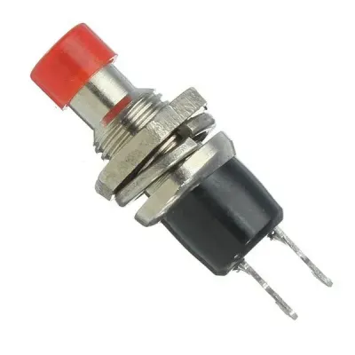 Push Button Switch Round Red Cap