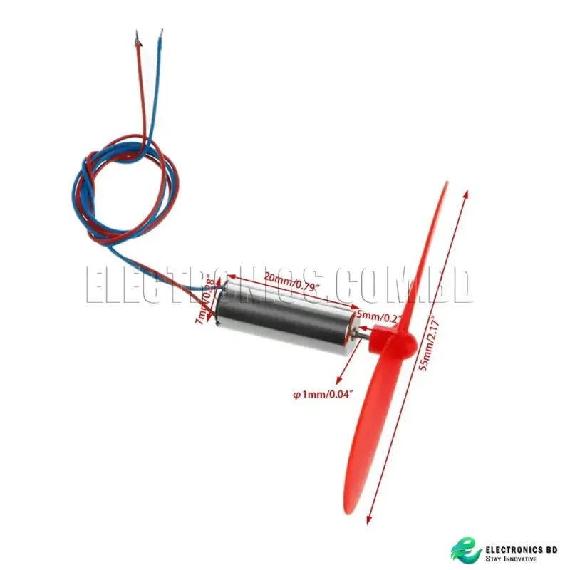 Propeller for mini coreless motor (2 piece) | Latest price in Bangladesh BD