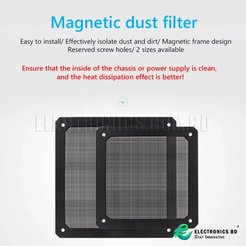 120mm PC Cooling Fan Dust Filter – Latest Price in Bangladesh BD