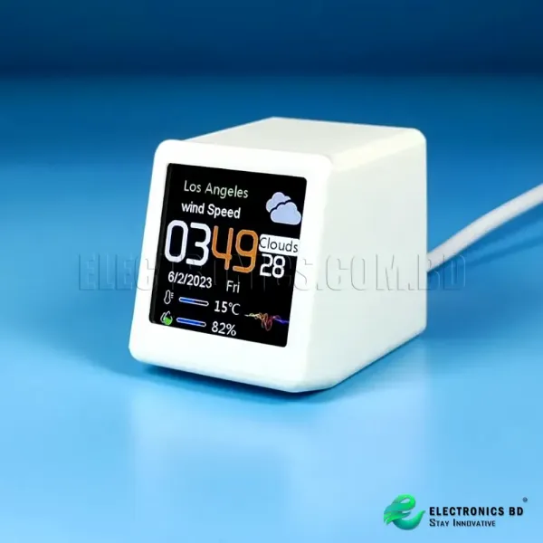 Smart WiFi Desk Clock Weather Station Bangladesh